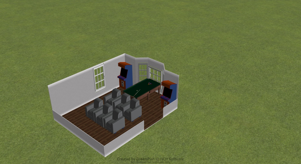 Pool Table / Movie Room Combo