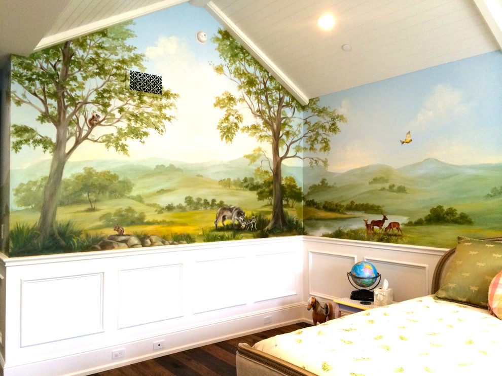Wildlife Mural - Farmhouse - Kids - Los Angeles - by Gladkov Studios, LLC