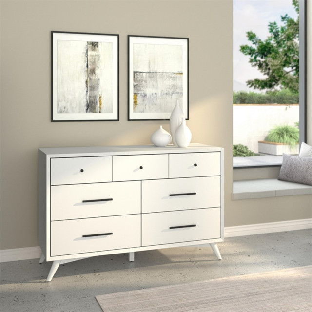 Home Square 2 Piece Set with 7-Drawer Dresser & Multifunction Chest in ...