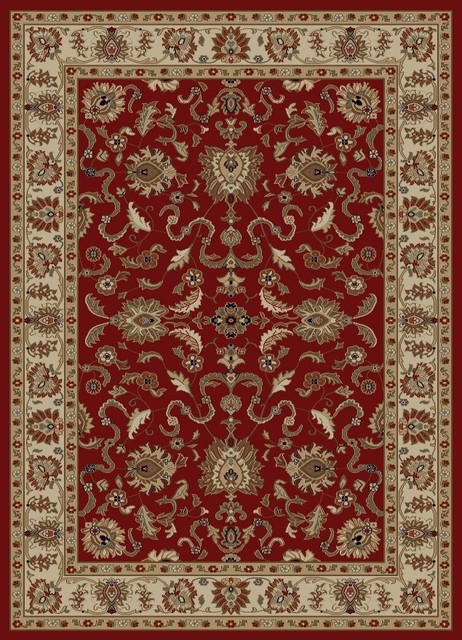 Agra Red 5'3 Round, 5'3X7'3 - Area Rugs - by Concord Global Trading ...
