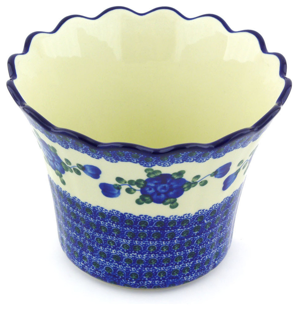 Polmedia Polish Pottery 8" Stoneware Planter - Mediterranean - Indoor ...
