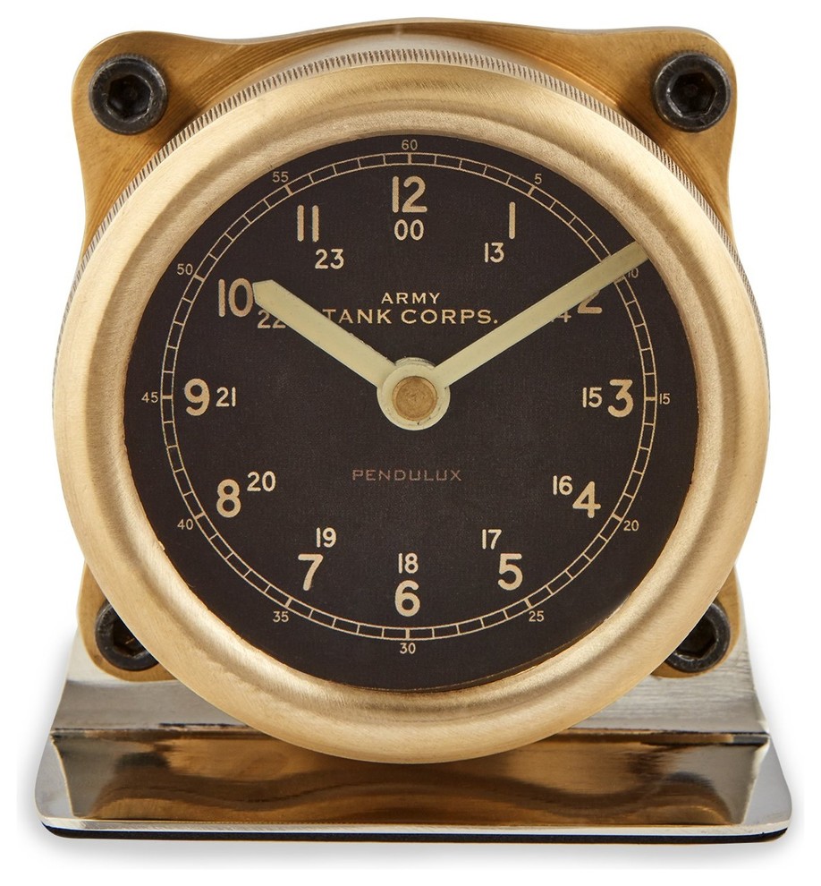 Sherman Table Clock - Traditional - Desk And Mantel Clocks - by Trovati ...