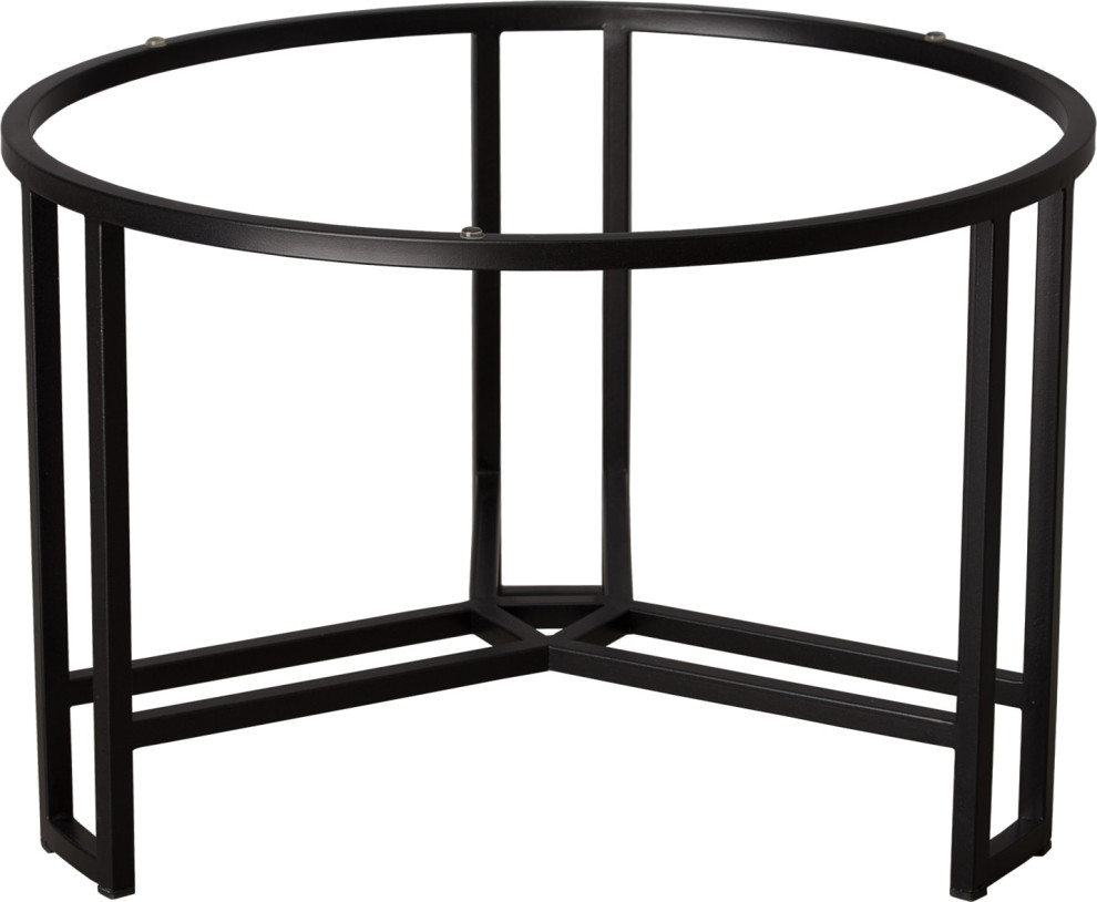 Small Terrell Metal Coffee Table Base - Contemporary - Table Tops And ...