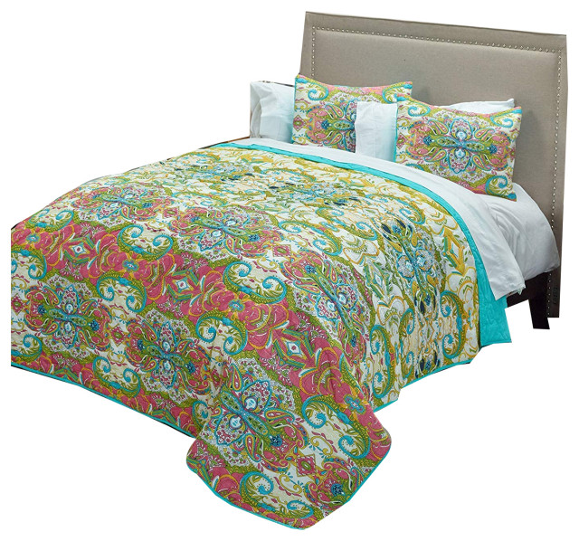 Rizzy Home 106"x92" Quilt - Mediterranean - Quilts And Quilt Sets - by ...