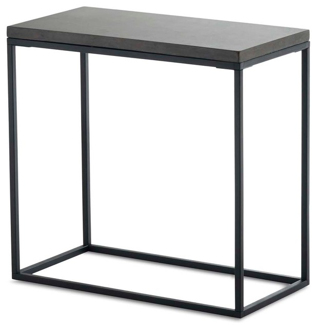 Pietra Small Side Table, Rectangular - Industrial - Side Tables And End ...