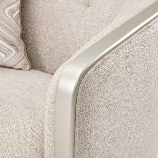 Camden Court Chair and Half - Flax/Platinum - Contemporary - Armchairs ...