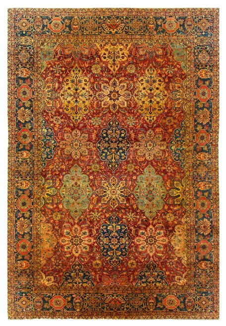 Rust Fine Hand Knotted Augra 11'11''x17'5'' - Traditional - Area Rugs ...
