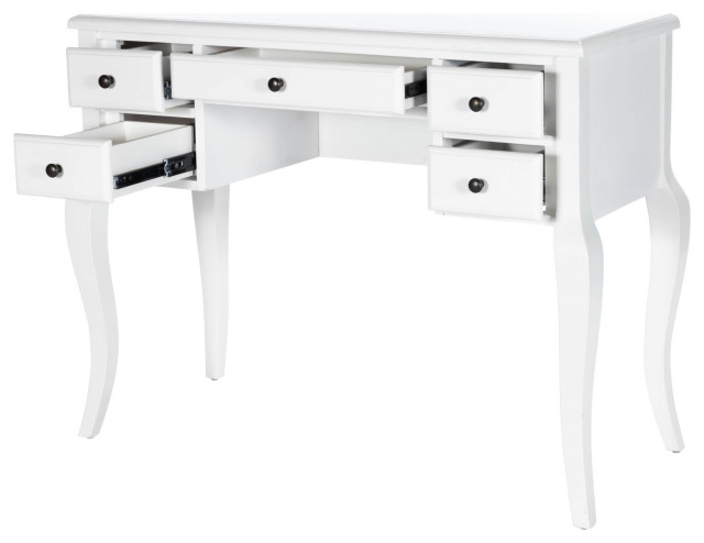 Cottage White Writing Desk - Traditional - Desks And Hutches - by ...
