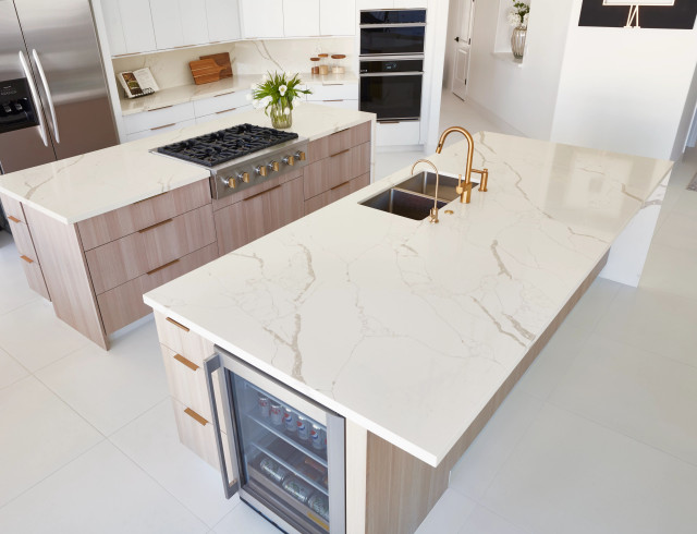 Calacatta Capella Quartz Kitchen Countertops - Cuisine - Phoenix - par ...