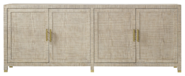 Natural Ash Four Door Credenza, Andrew Martin Raffles - Farmhouse ...