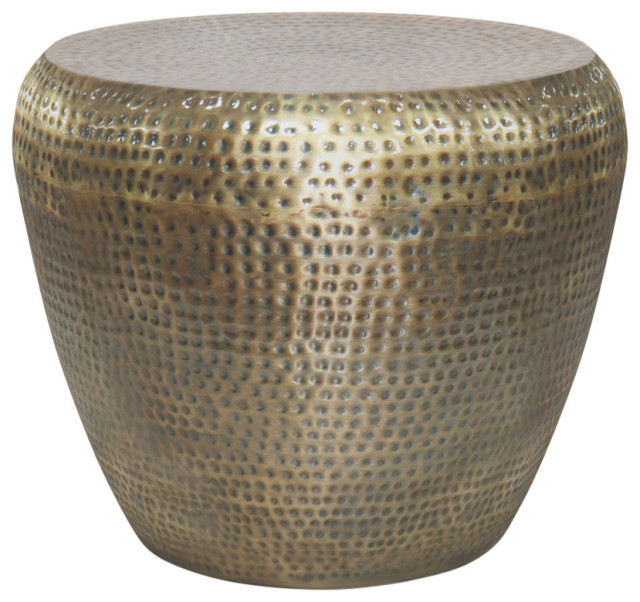 Preston Metal Side Table - Traditional - Side Tables And End Tables ...