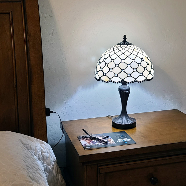 Tiffany Style Jeweled Table Lamp 19" Tall - Victorian - Table Lamps ...