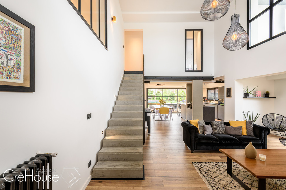 Rénovation d’une maison individuelle à Anglet - Contemporary - Living ...