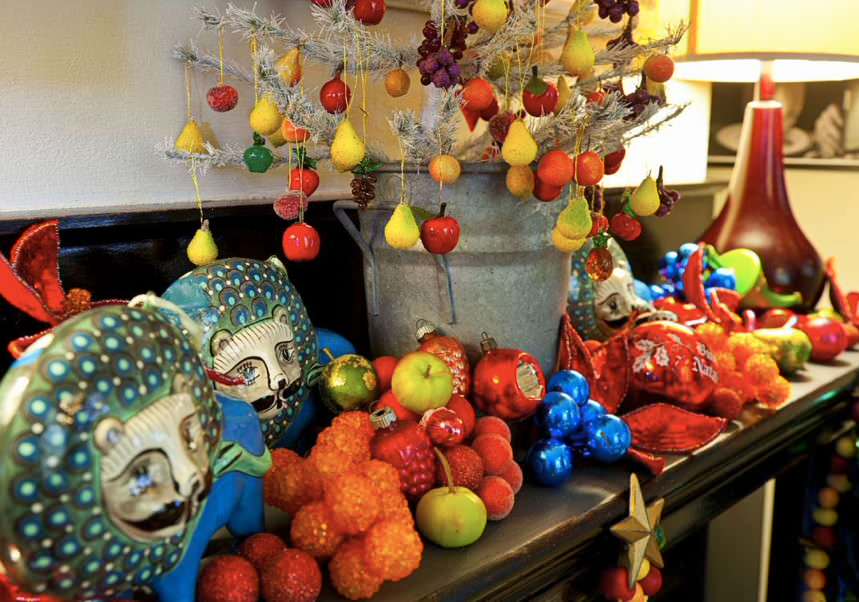 Fruit Decorated Mantels