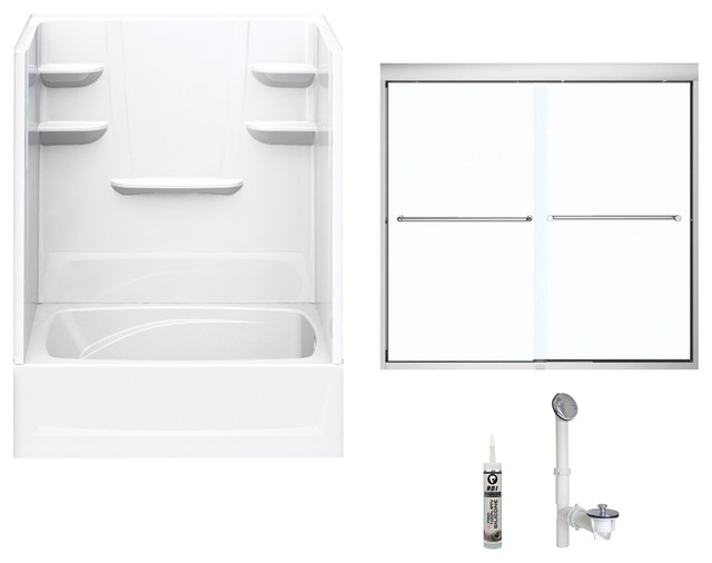 A2 60"x42"x79" Bath/Shower Kit - Contemporary - Shower Stalls And Kits ...