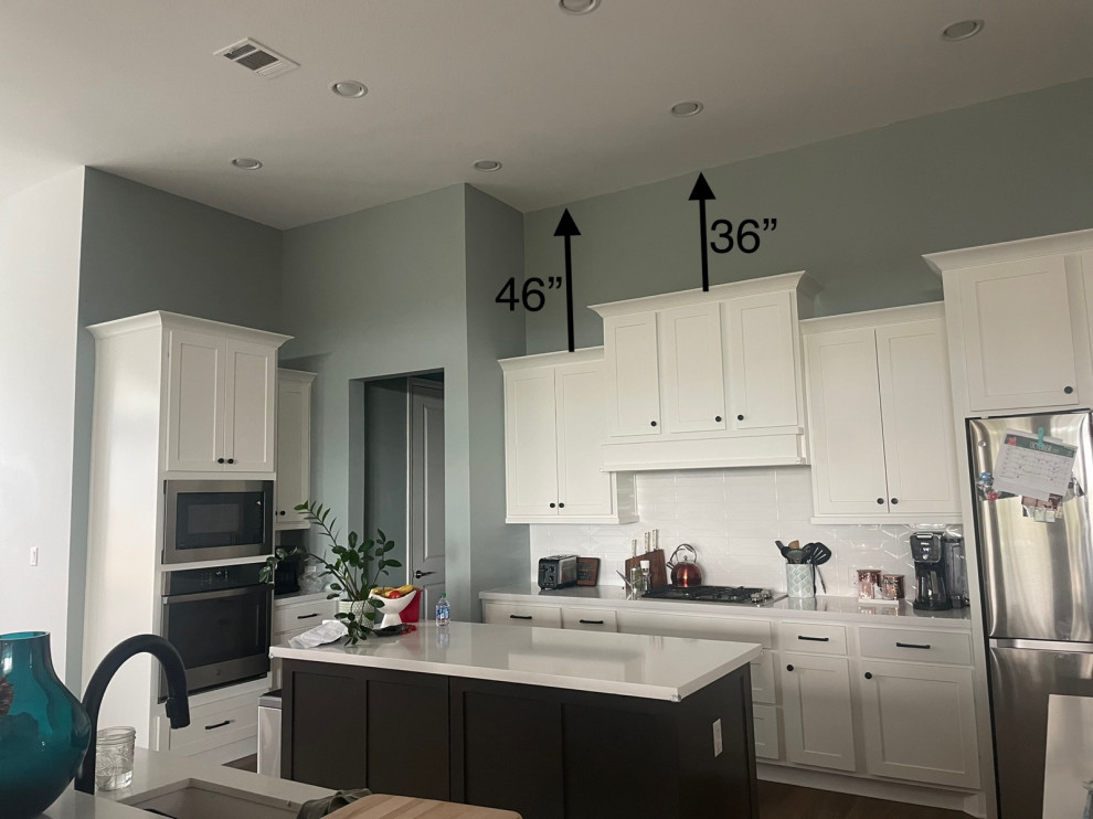 Stacking kitchen cabinets