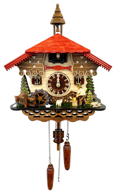 Engstler Battery-operated Cuckoo Clock- Full Size - Rustic - Cuckoo ...