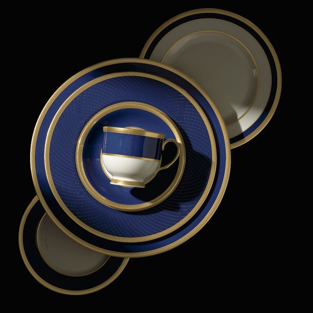 Embassy Dinnerware 5 Piece Plate Set - Contemporary - Dinnerware Sets ...