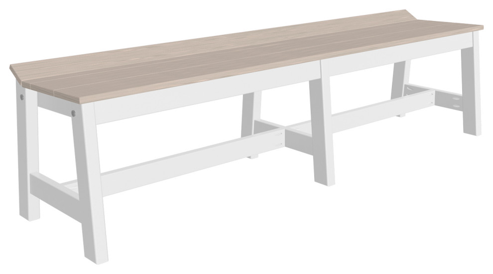 Poly Cafe Dining Bench, 72 Inch - Transitional - Outdoor Benches - by ...