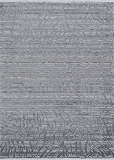 Couristan Siena Serpentine Steel-Ivory Rug 5'3"x7'2" - Contemporary ...