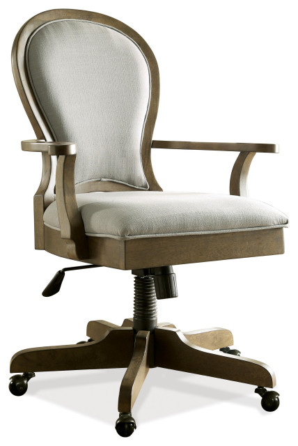 Riverside Furniture Belmeade Scroll Back Upholstered Desk Chair ...