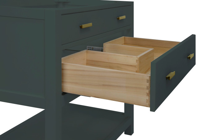 Le Bath by Sunny Wood Pullman Series 36" 1 Drawer Vanity With Open ...