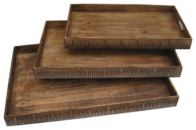 Ruler Tray Set SGT046 - Farmhouse - Serving Trays - by Kolibri Decor ...