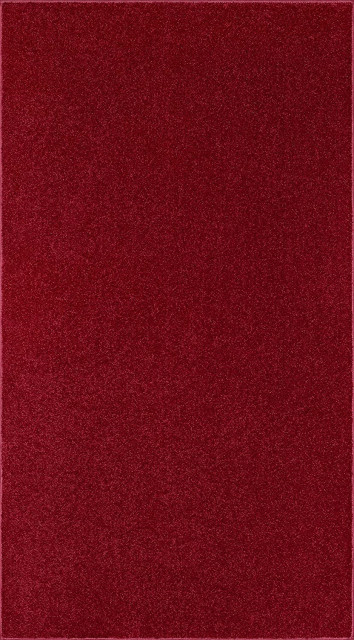 Broadway Collection Solid Color Area Rugs, Burgundy, 5' x 8 ...