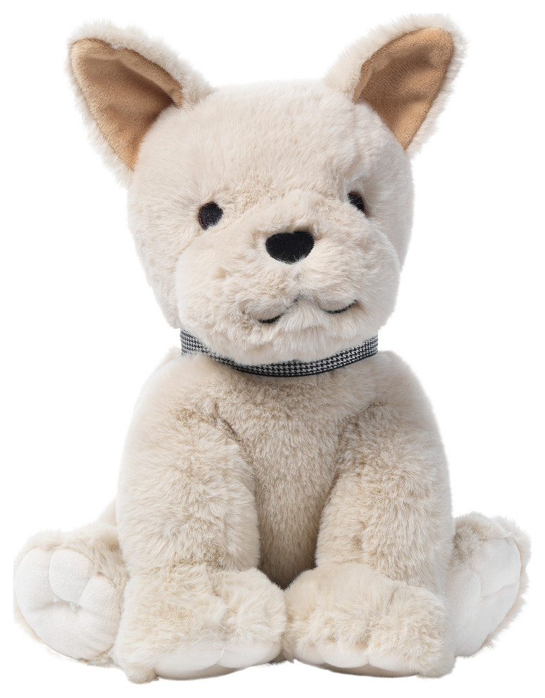 Lambs & Ivy Bow Wow Beige Dog Plush French Bulldog Stuffed Animal Toy ...