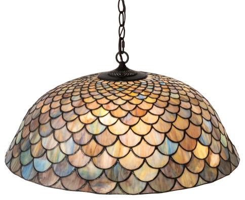 24 Wide Tiffany Fishscale Pendant - Victorian - Pendant Lighting - by ...