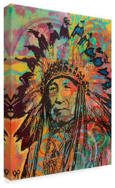 Dean Russo 'Native American V' Canvas Art, 47"x35" - Southwestern ...
