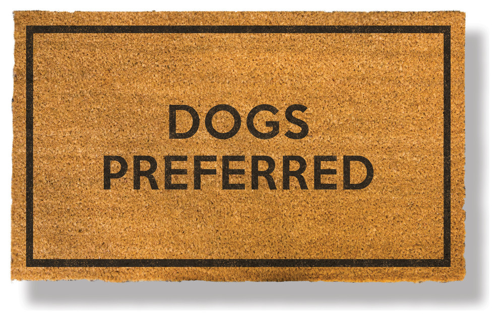 Welcome Mat, ''Humans Not Welcome'' - Contemporary - Doormats - by ...