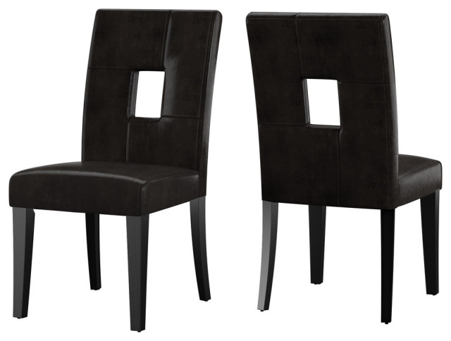 Chandler Keyhole Back Dining Chair, Set of 2 - Transitional - Dining ...