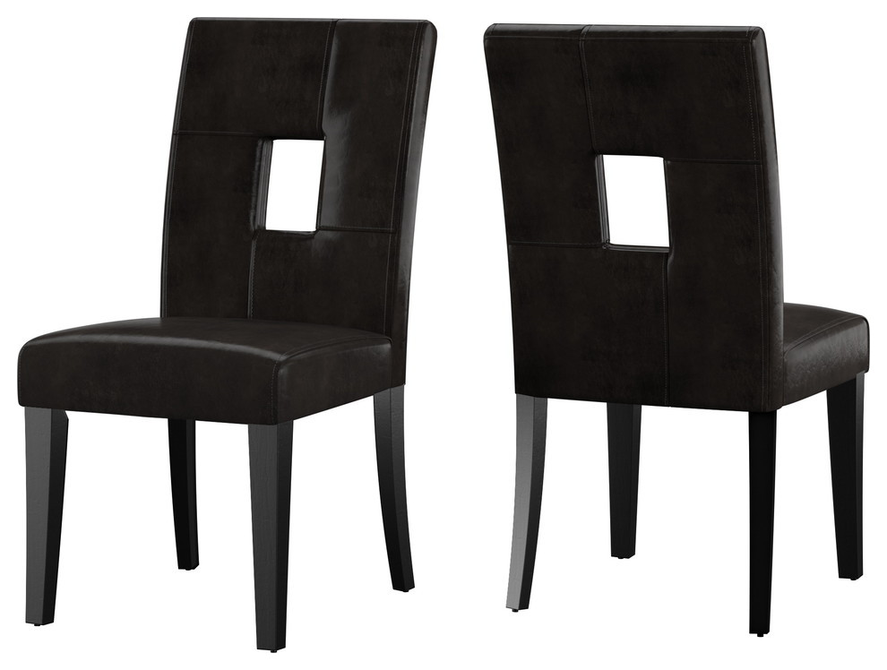 Chandler Keyhole Back Dining Chair, Set of 2 - Transitional - Dining ...