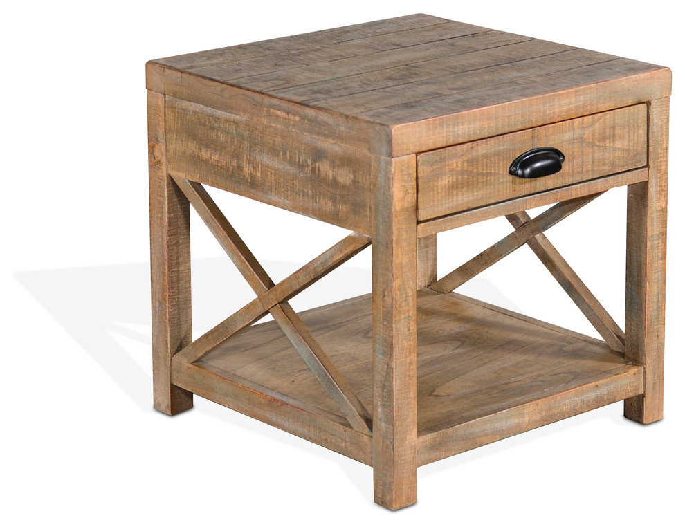 Durango End Table - Rustic - Side Tables And End Tables - by Sunny ...