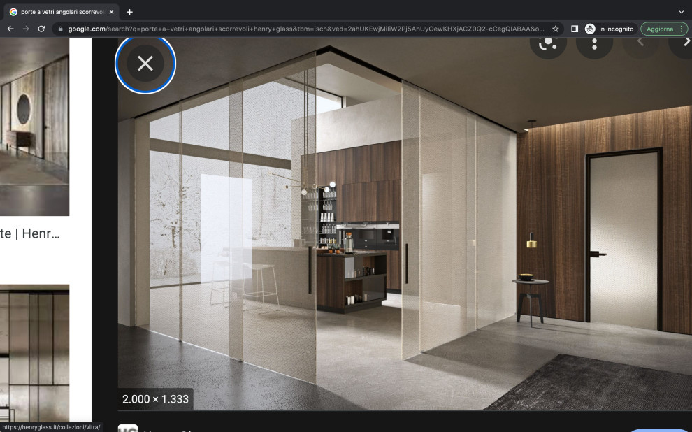 porta a vetri scorrevole e a scomparsa