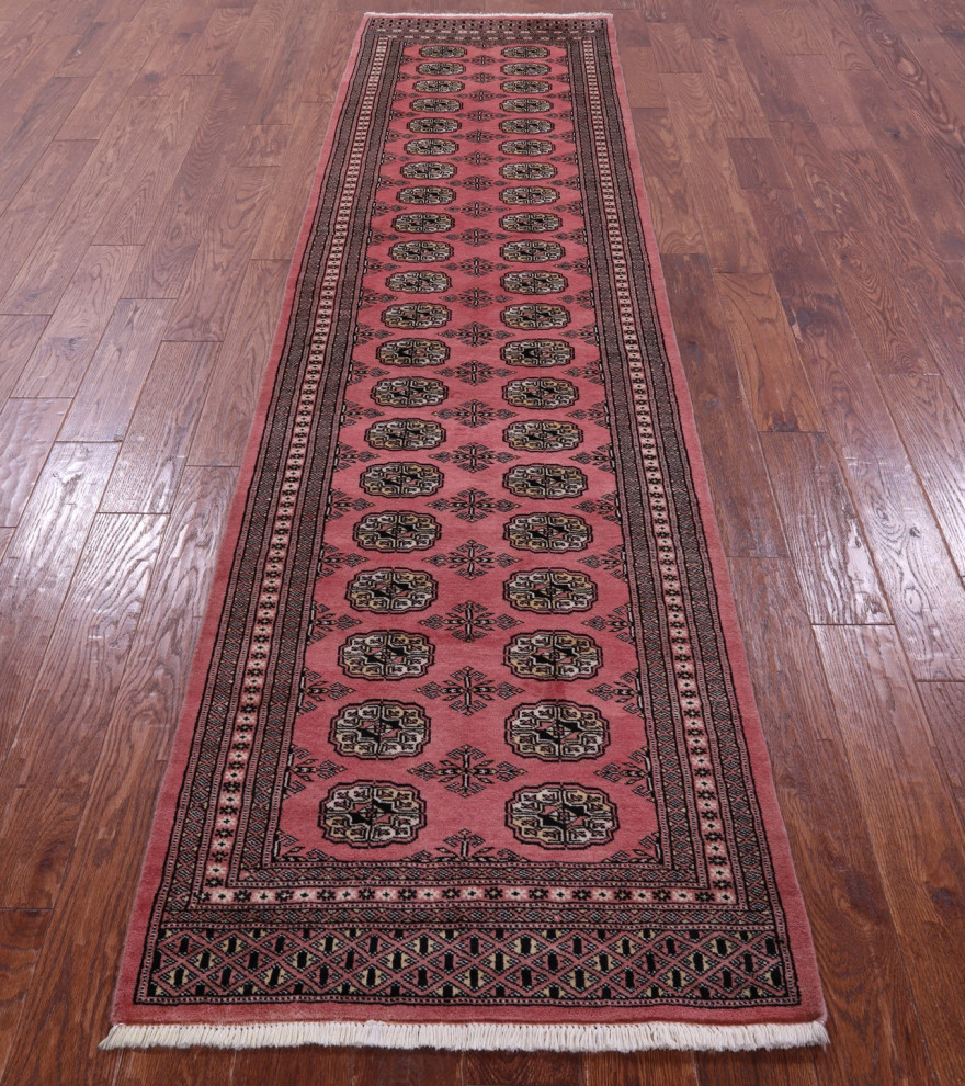 2' 7" X 10' 2" Runner Silky Bokhara Hand Knotted Wool Rug - Q21899, 2 ...
