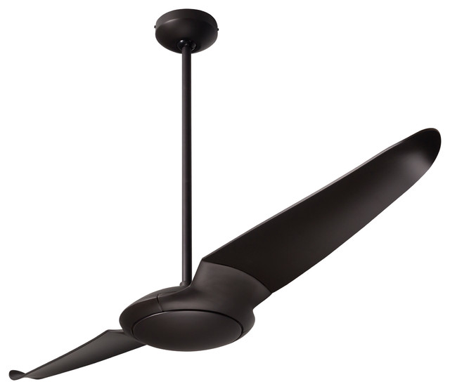 IC/Air 2 Blade 20W LED Fan, Dark Bronze, 56" Dark Blades, 56" Blades ...