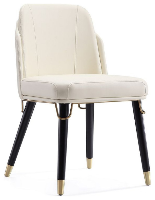 Estelle Dining Chair, Cream and Black - Midcentury - Dining Chairs - by ...