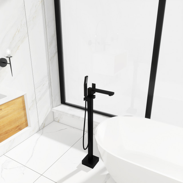 Freestanding Tub Shower Claw Foot Faucet With Handheld Spout ...