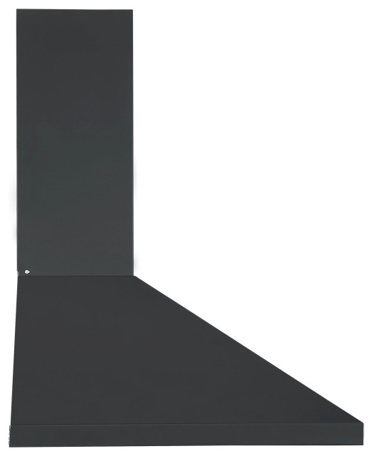Ancona 24" 440 CFM Convertible Wall Pyramid Range Hood, Matte Black ...