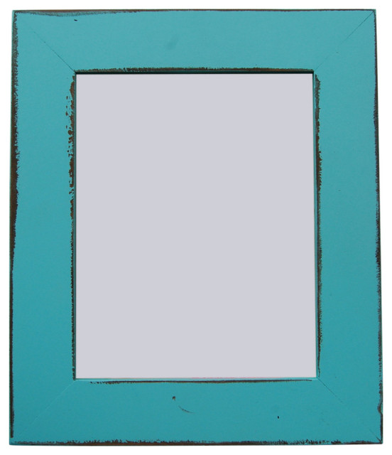 Hanalei Bay Blue Rustic Distressed Picture Frame, 6"x6" - Farmhouse ...