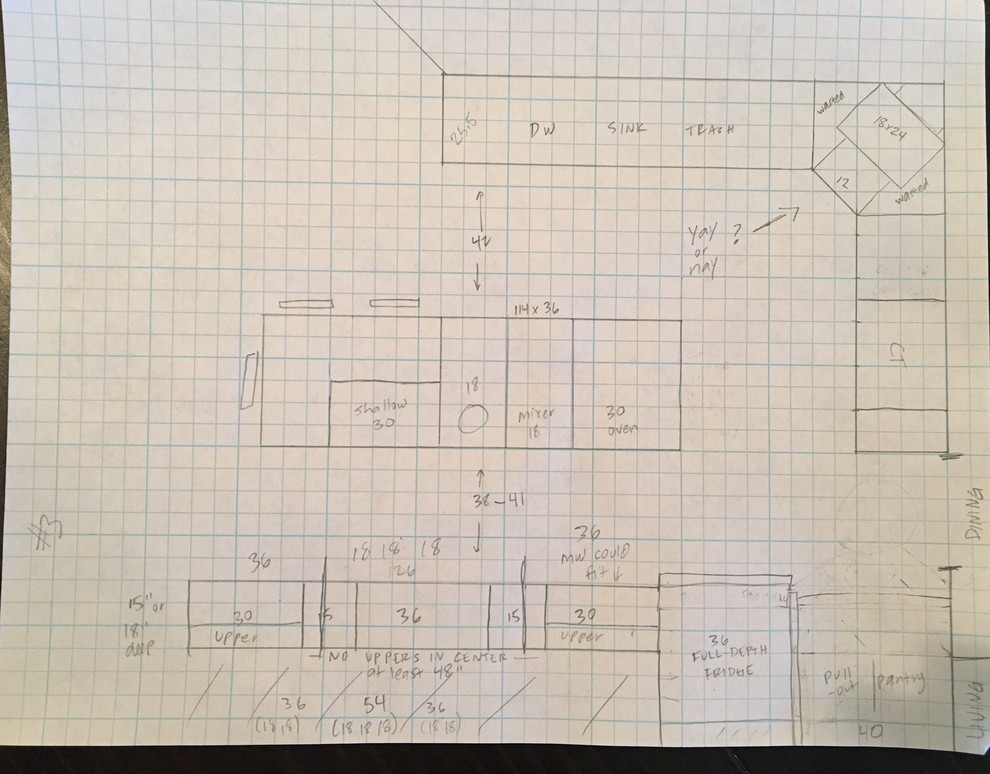 Diagonal angled corner counter - love or hate? | Houzz Forum