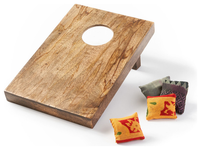 Cornhole Game Tabletop, Indoor, Handcrafted Wood - Craftsman - Board ...