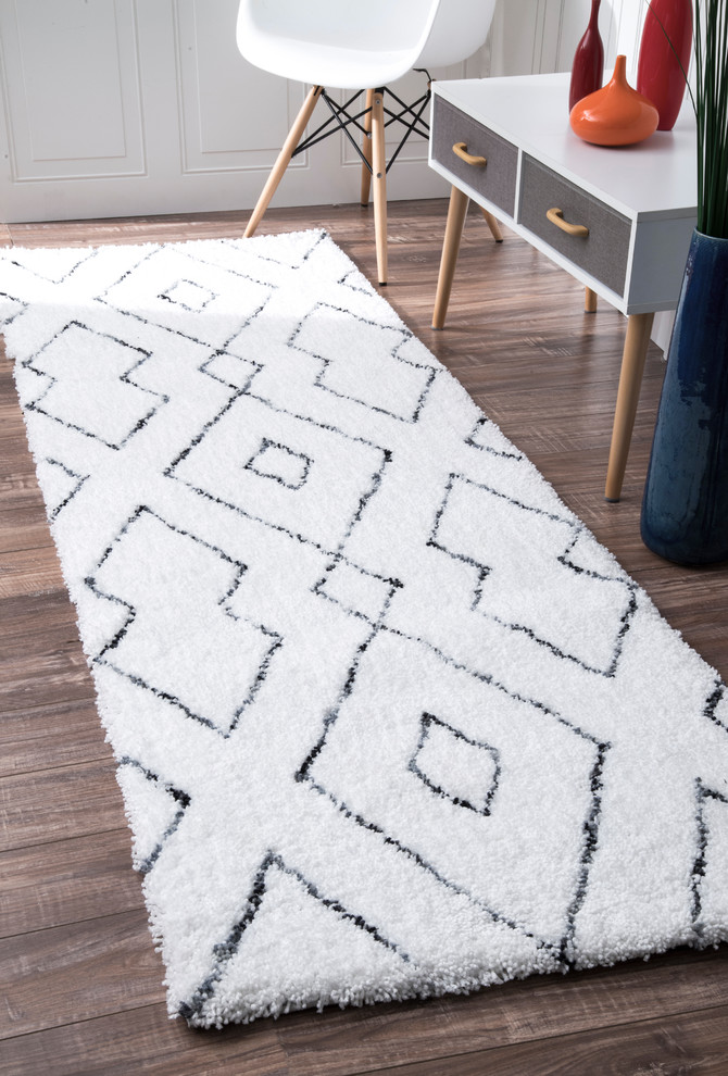nuLOOM Hand Tufted Beaulah Shag Contemporary Area Rug - Scandinavian ...