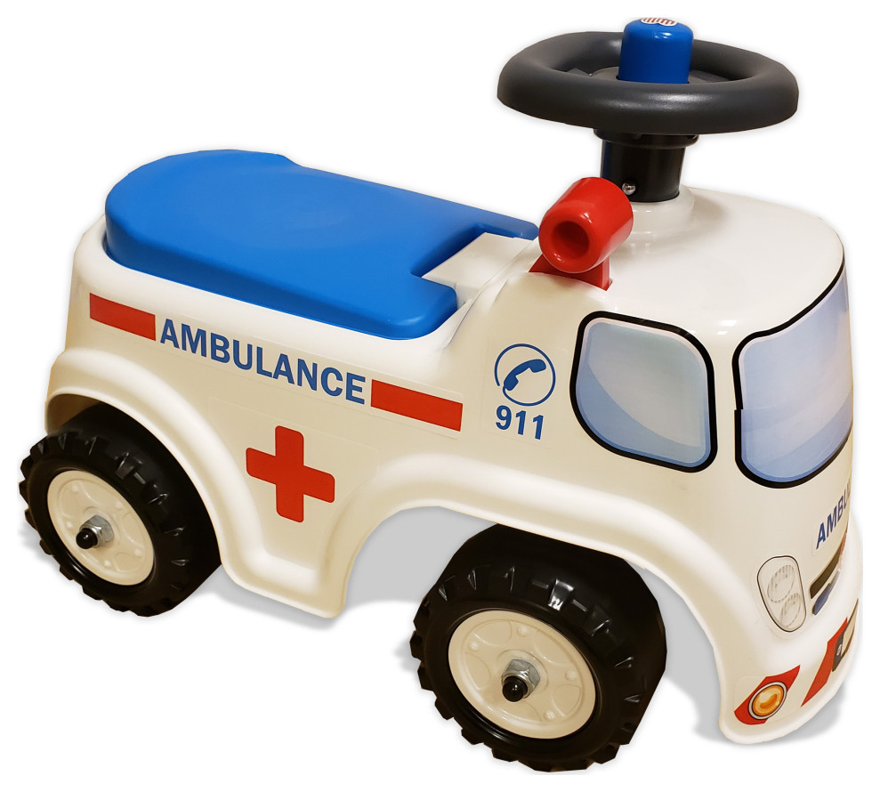 Ambulance Vehicle With Opening Seat And Steering Wheel, Ride-On And ...