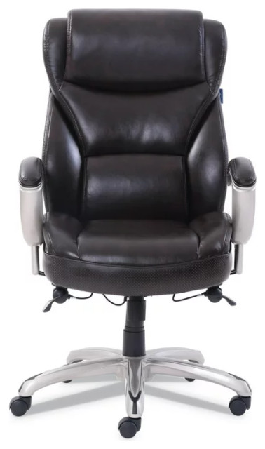 Comfortable Office Chair, Memory Foam Seat With Bonded Leather ...