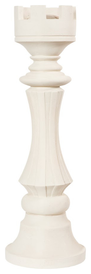 Rook Chess Sculpture, 17x17x53"h - Traditional - Decorative Objects And ...