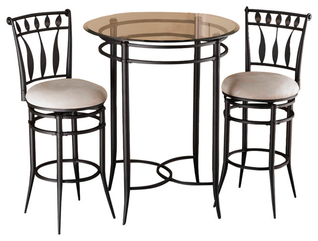 Hudson 3-Piece Bistro Set - Contemporary - Indoor Pub And Bistro Sets ...