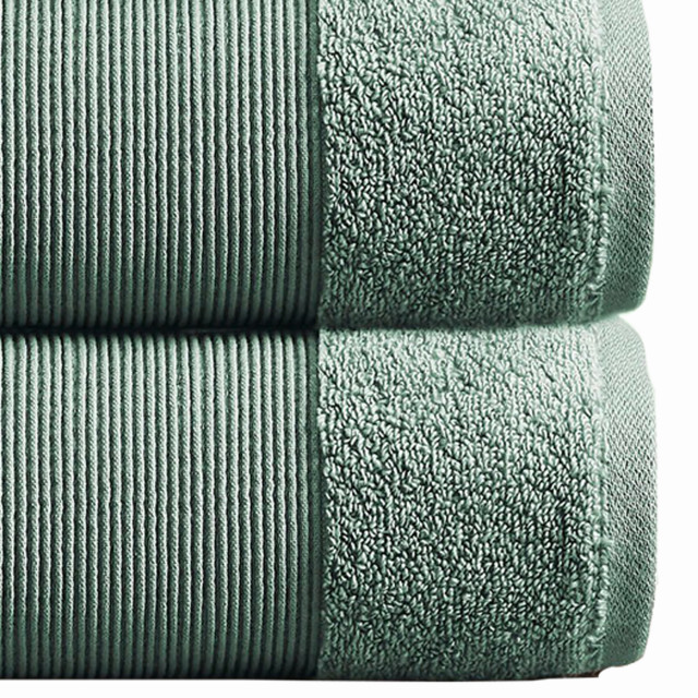Benzara BM284478 6 Piece Cotton Towel Set, Softly Textured Design ...